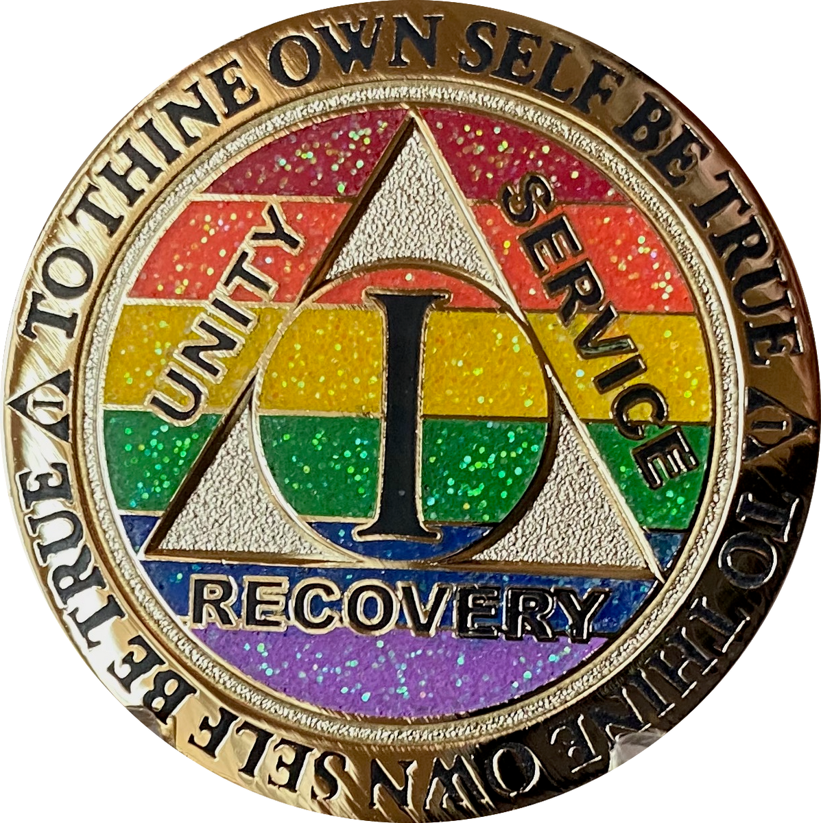 LGBT Rainbow AA Medallions – RecoveryChip
