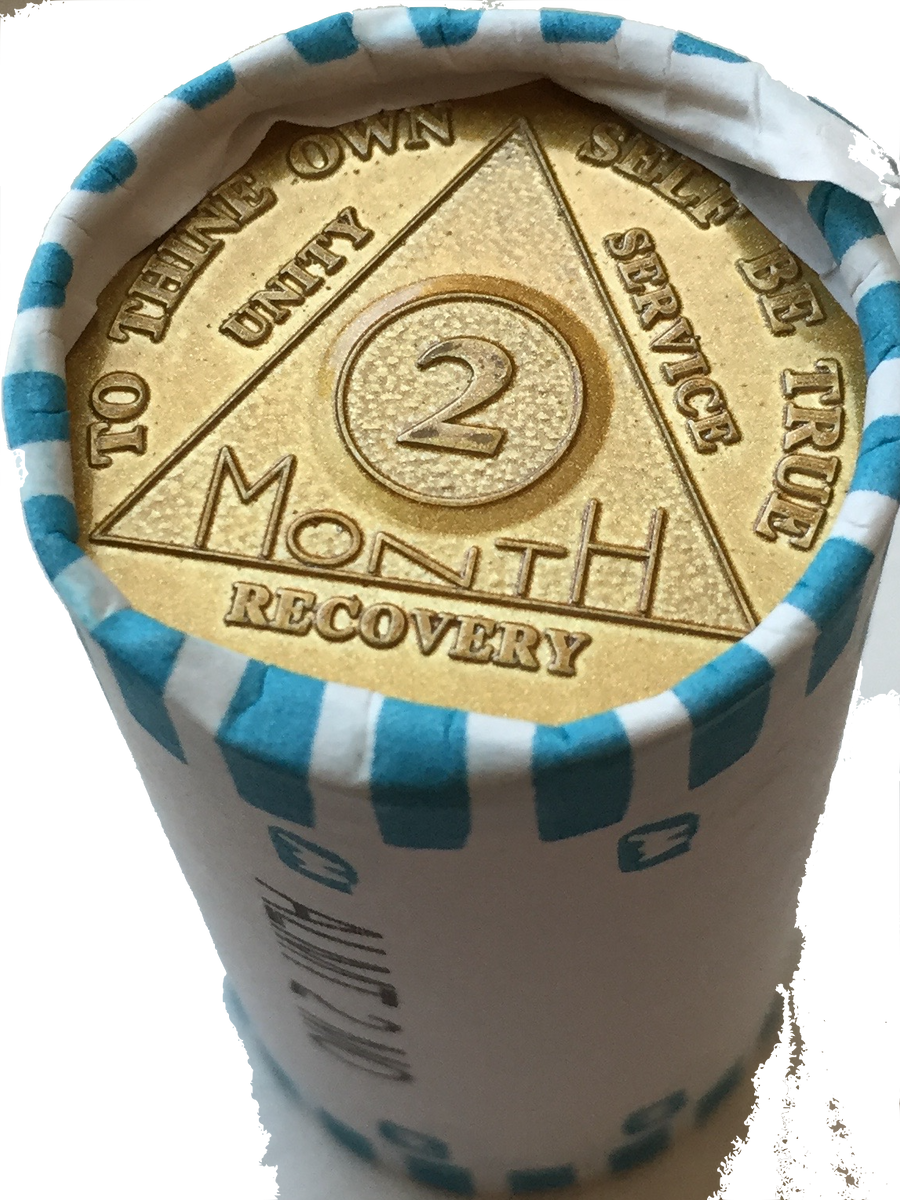 2 Month AA Medallions 60 Day Sobriety Chips – RecoveryChip