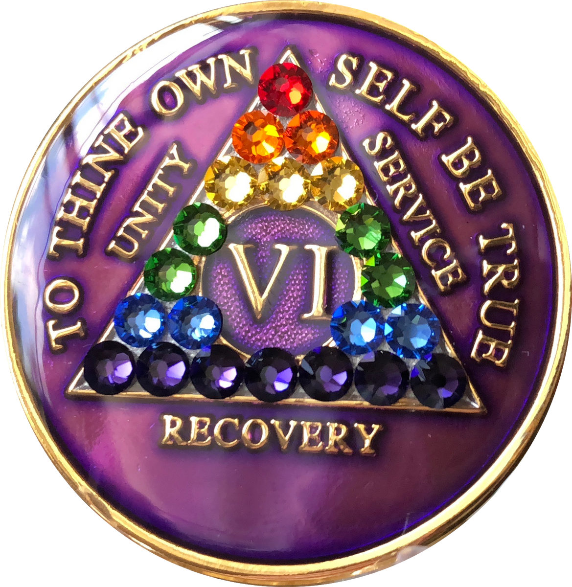 Crystal AA and NA Medallions – Tagged "32 Year" – RecoveryChip