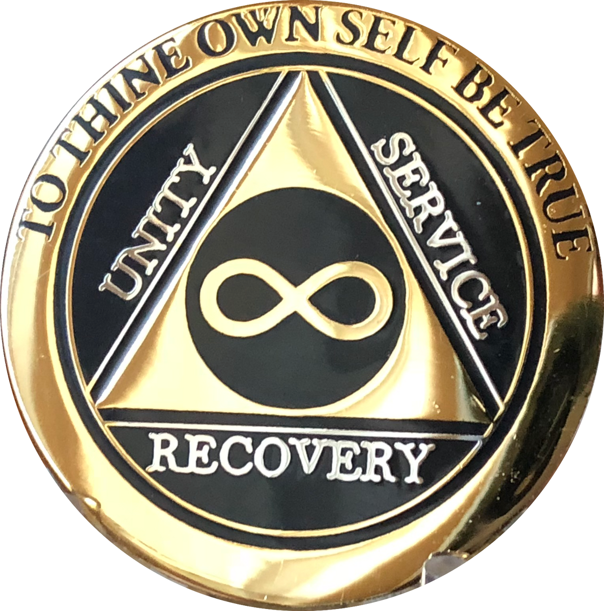 Infinity Symbol AA and NA Medallions Eternity Coins – RecoveryChip