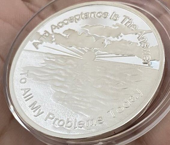Acceptance AA Medallion Page 449 .5 Ounce .999 Fine Silver Coin ...