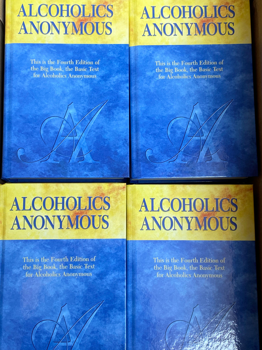 AA Big Book Alcoholics Anonymous Hard Cover 4th Edition – RecoveryChip