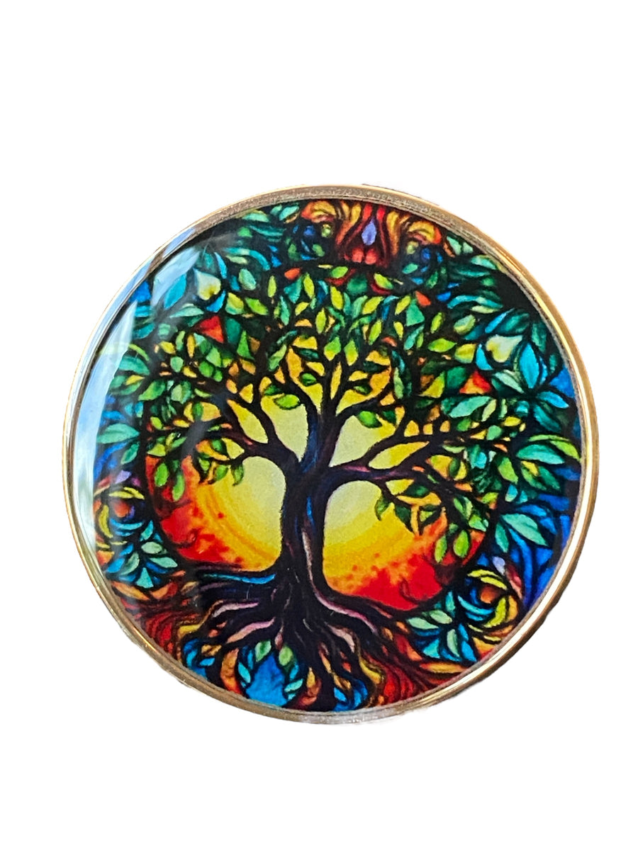 1 Year Tree Of Life Tri-Plate Medallion Growing Along Spiritual Lines ...