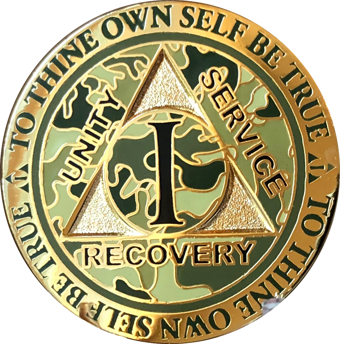 2 Year AA Chips Sobriety Coins Given By Members of Alcoholics Anonymou ...
