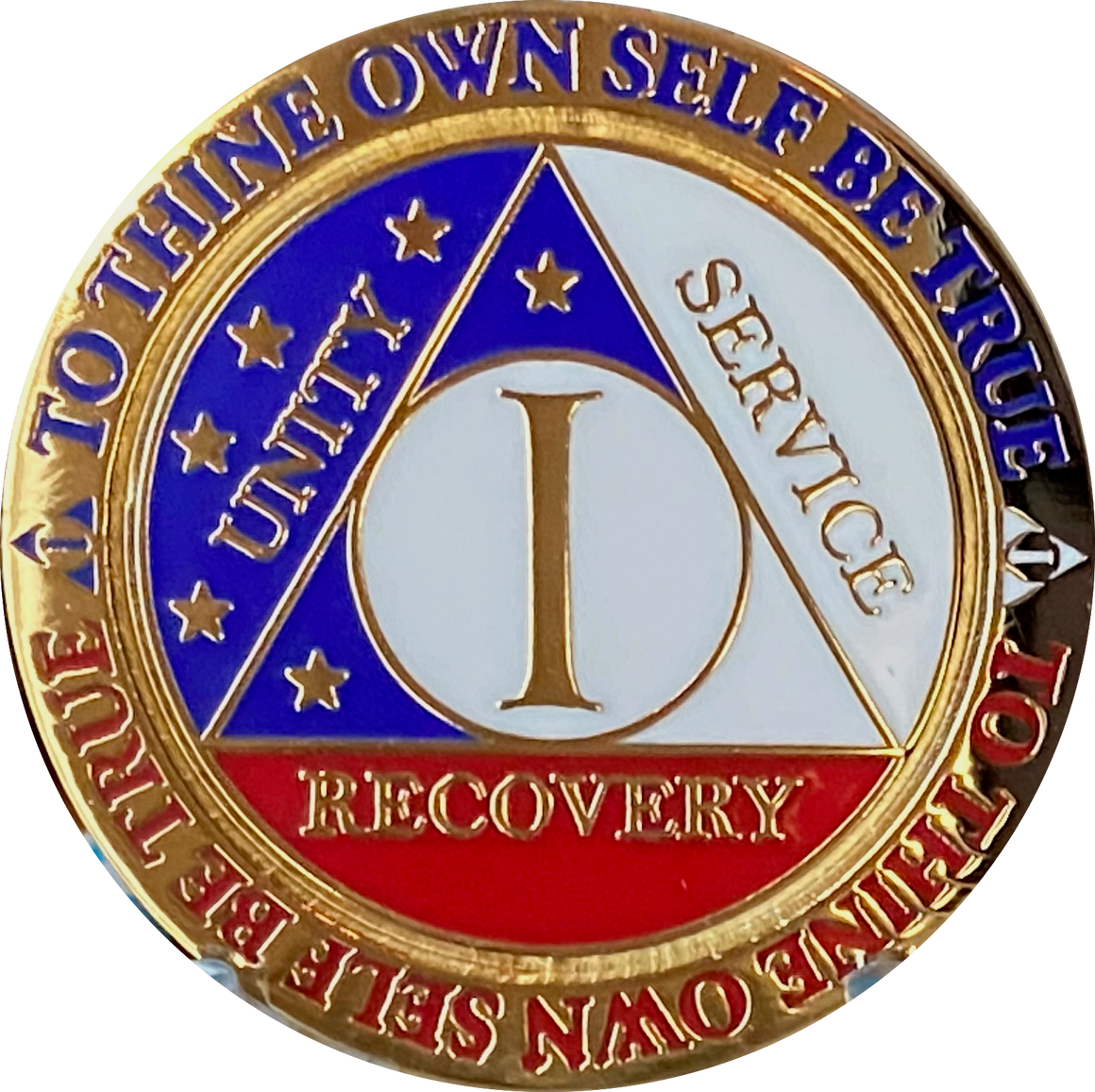 2 Year AA Chips Sobriety Coins Given By Members of Alcoholics Anonymou ...