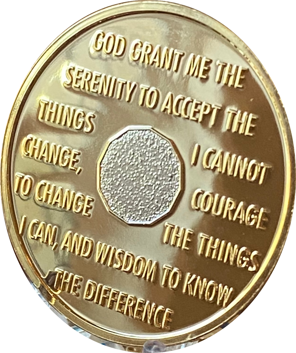24 Hours AA Medallion 1.5" Large Challenge Coin Premium 22k Gold Plate ...