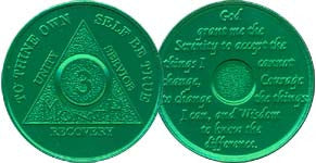 Bulk Wholesale Lot 25 AA 3 Month 90 Days Desire Chip Medallion Aluminu ...