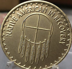 Bulk Roll of 25 Native American In Recovery Medallion Sobriety Coin Gr ...