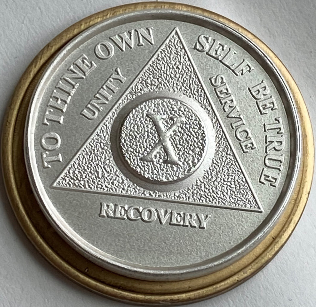 .999 Fine Silver AA Medallion Pure Silver Sobriety Chip Year 1 - 30 ...