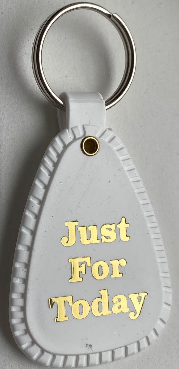 NA Keytag White Plastic Narcotics Anonymous Keychain Just For Today ...
