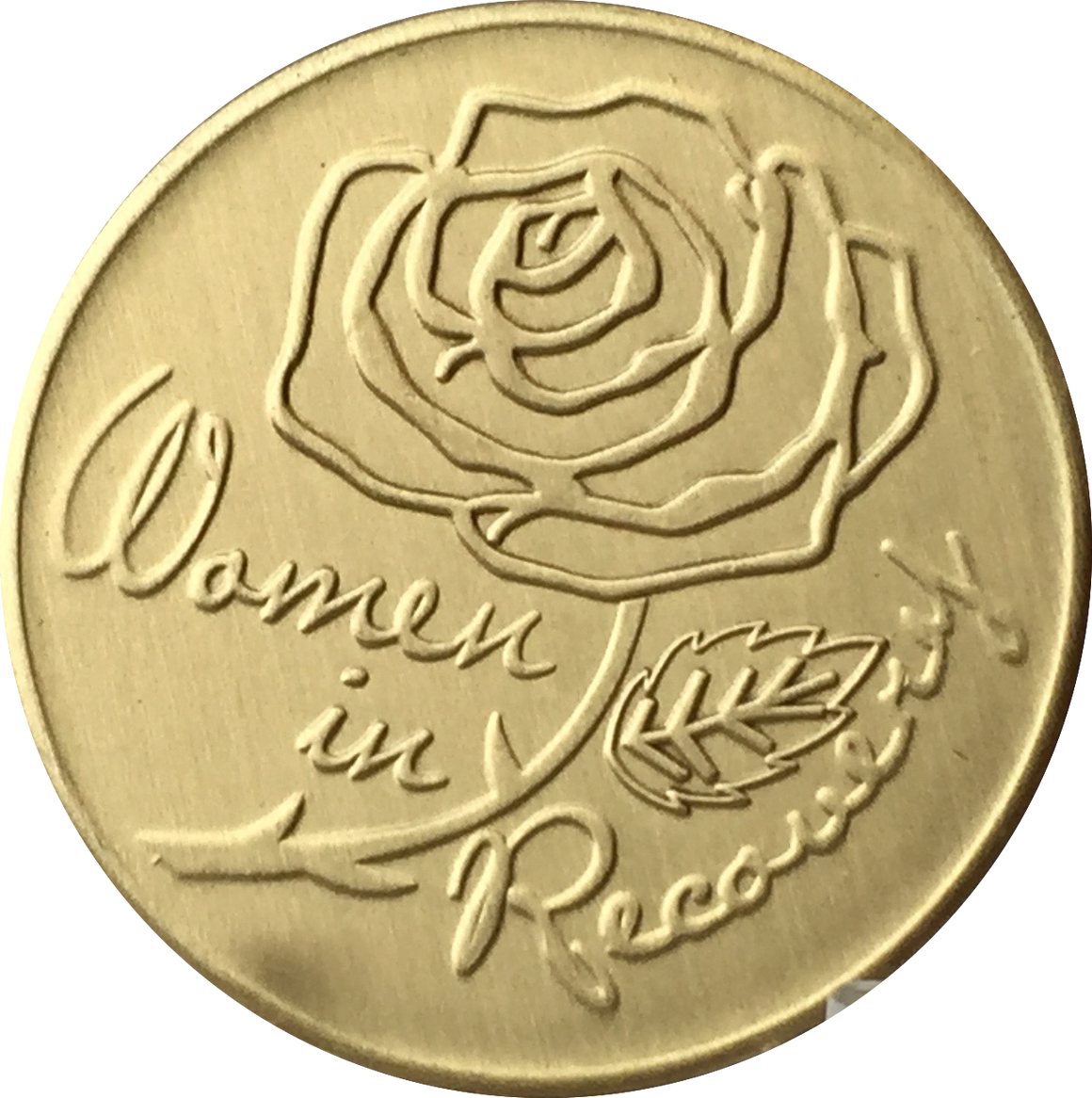 Women In Recovery Rose Serenity Prayer Bronze Medallion Sobriety Chip ...